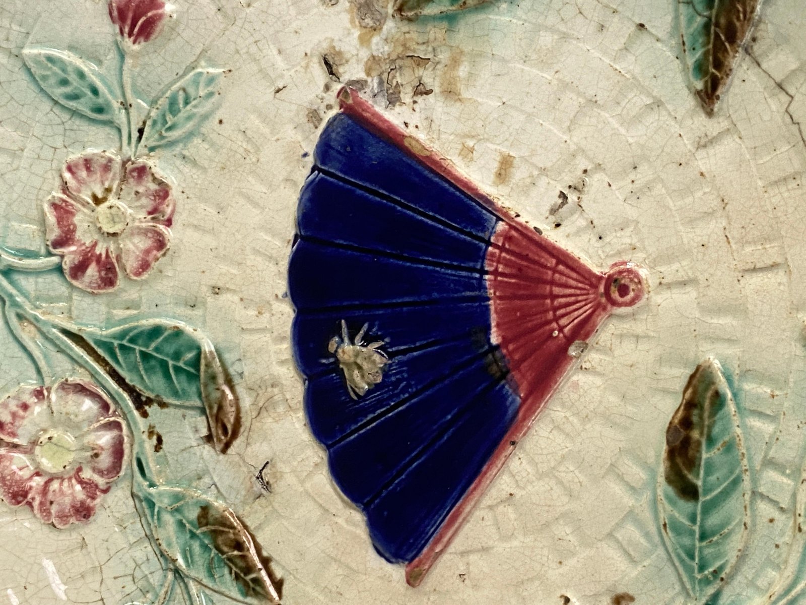 French Majolica Plate in Ceramic, 1800s for sale at Pamono