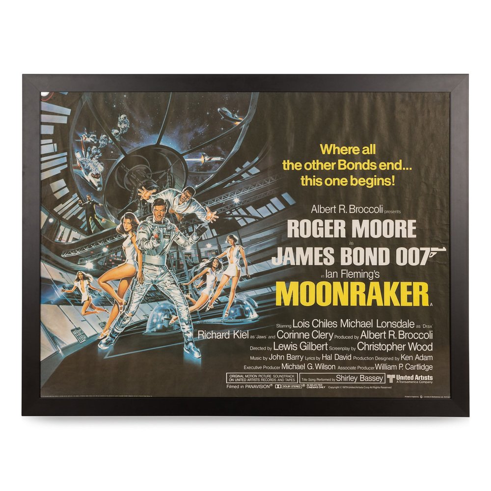 Originales James Bond 007 Moonraker British Quad Filmplakat, 1979 bei Pamono kaufen