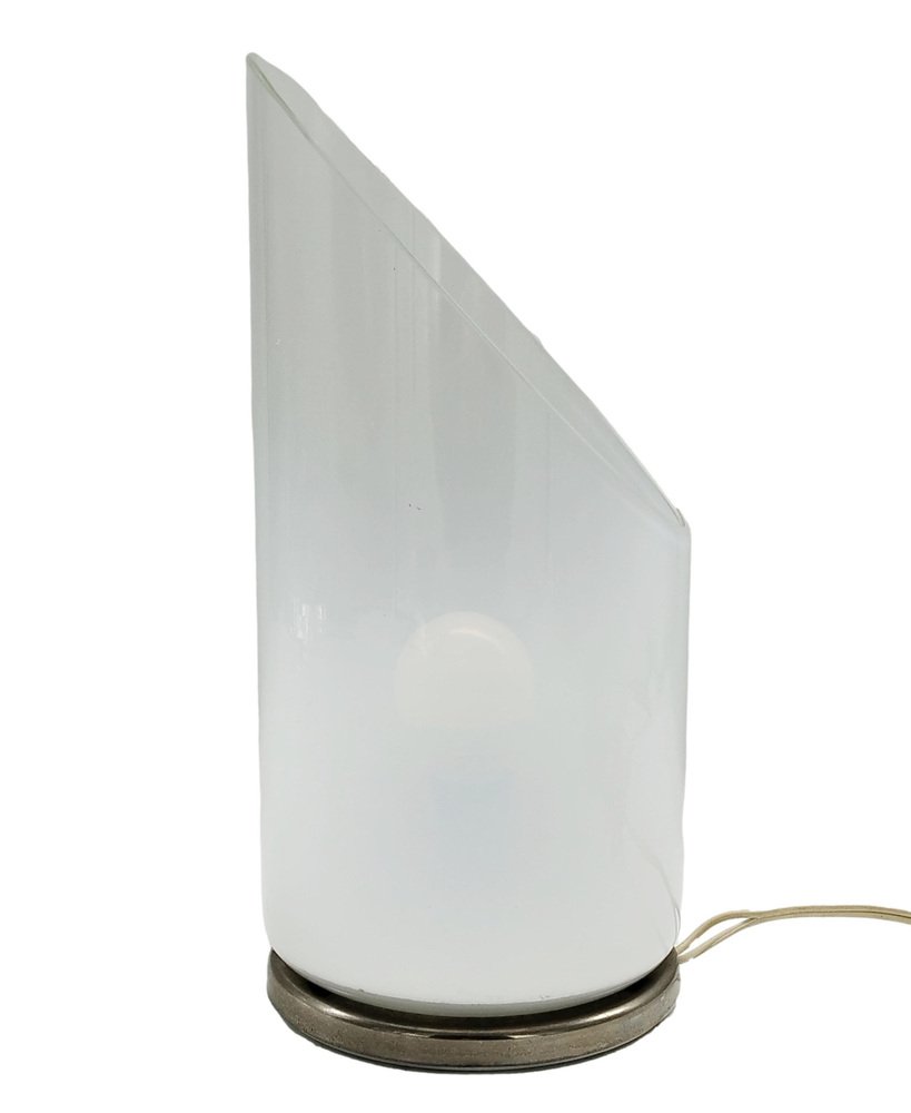 Italian Leucos Table Lamp in Murano Glass, 1970s for sale at Pamono