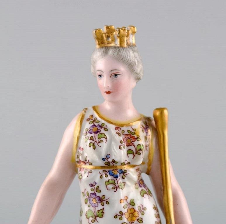 German Hand-Painted Porcelain Figure from Meissen, 1800s for sale at Pamono
