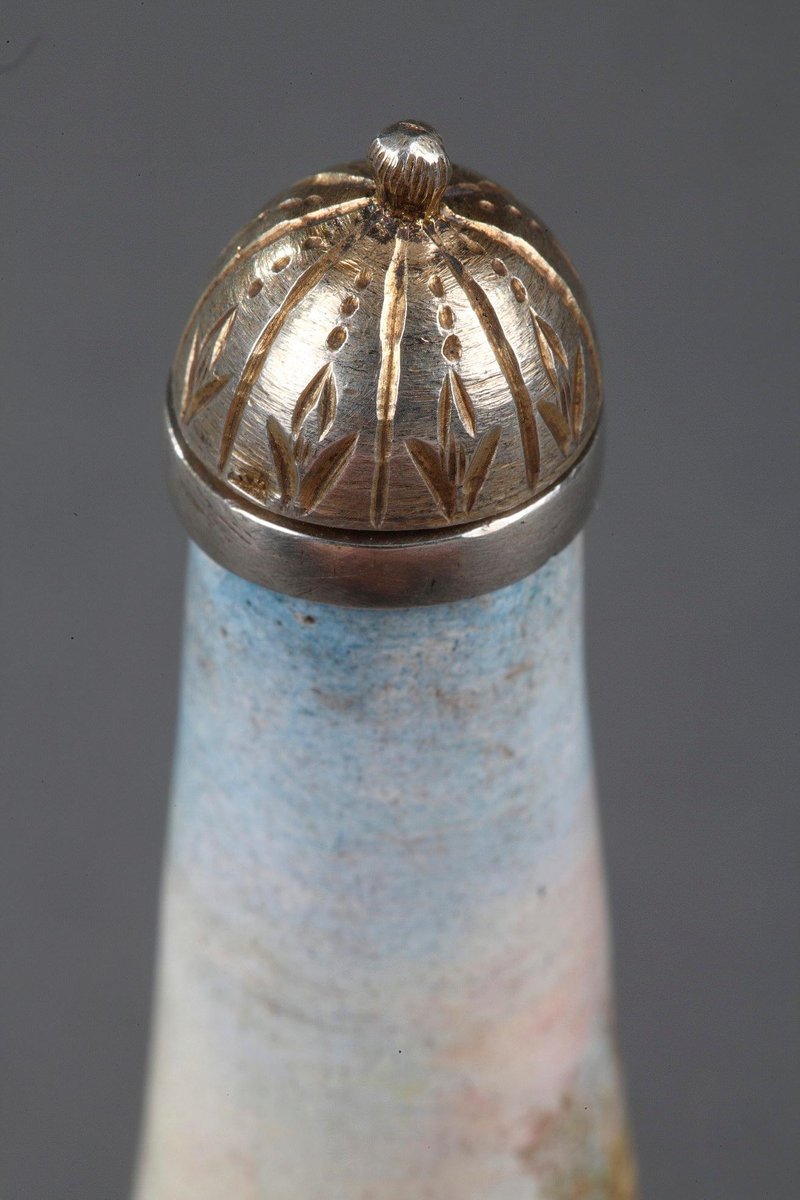 Antique Flask in Silver and Enamel, 1880 for sale at Pamono