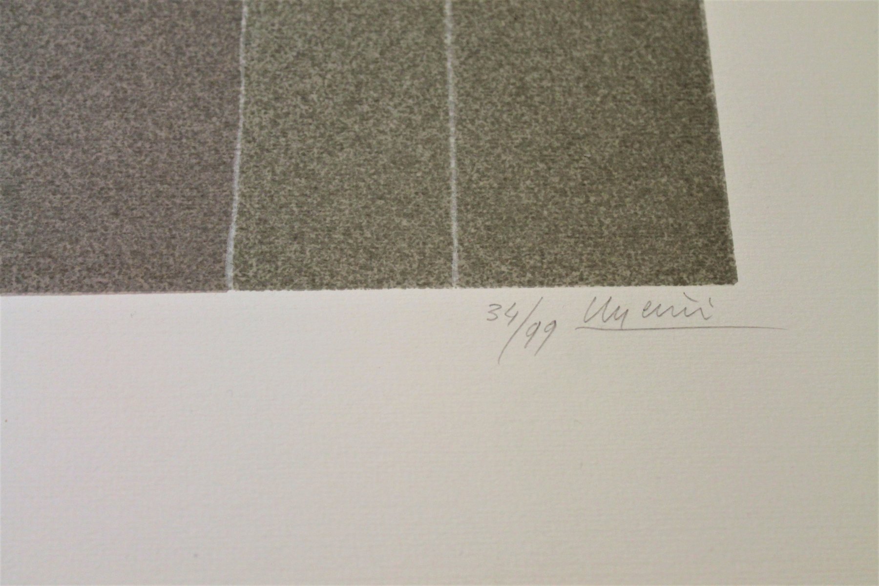 Giuseppe Uncini, Dimore, 1980, Silkscreen for sale at Pamono