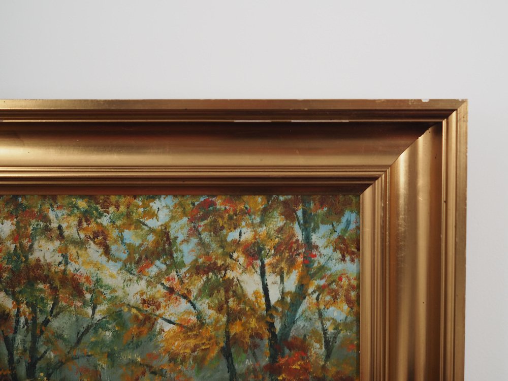 C. May, The Forest Mill, 1970s, Oil on Canvas, Framed for sale at Pamono