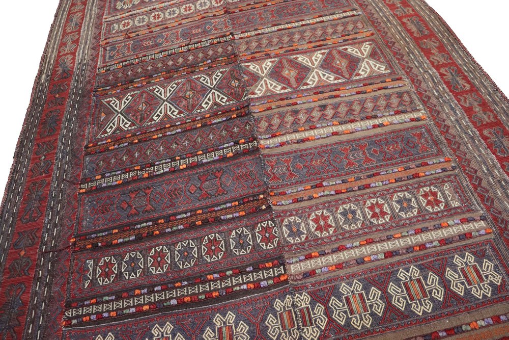Afghan Oriental Nomadic Beloch Sumakh Kilim Runner Rug, 1920s for sale ...