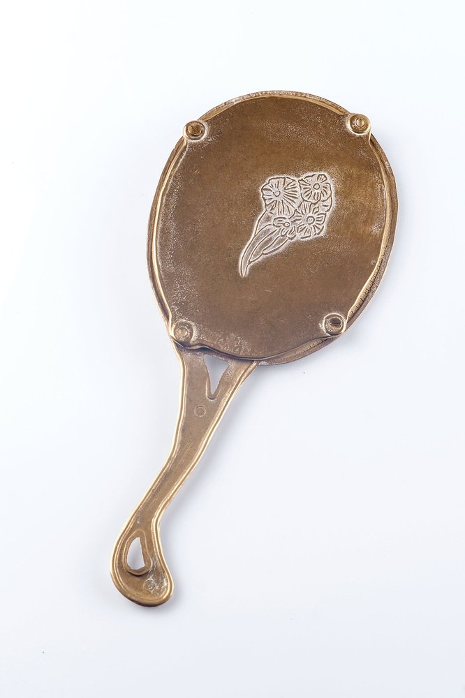 French Art Nouveau Hand Vanity Mirror for sale at Pamono
