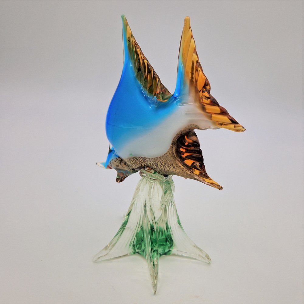 Italienischer Murano Fisch auf Sockel von Made Murano Glas, 1960er bei ...