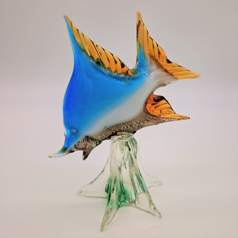 Italienischer Murano Fisch auf Sockel von Made Murano Glas, 1960er bei ...