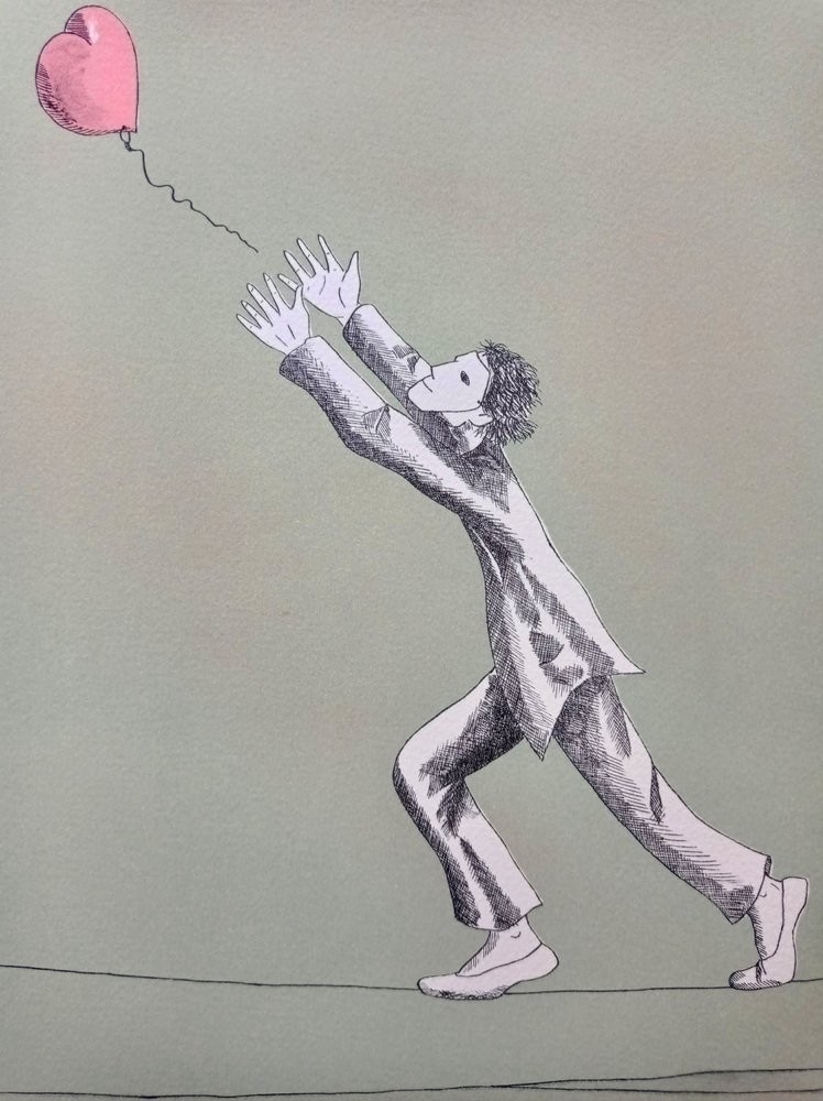 Jacques Bosser, The Heart Dancer 8 (Funambule), Original Lithograph ...