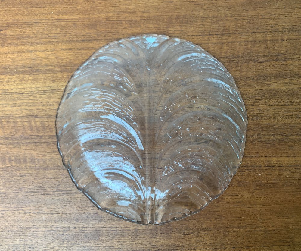 Vintage Swedish Eden Glass Plate from Orrefors, 1970s for sale at Pamono