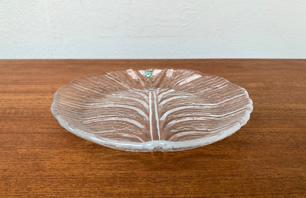 Vintage Swedish Eden Glass Plate from Orrefors, 1970s for sale at Pamono