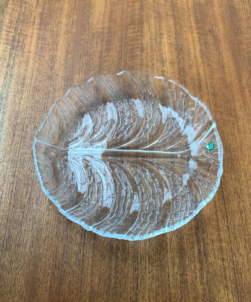 Vintage Swedish Eden Glass Plate from Orrefors, 1970s for sale at Pamono