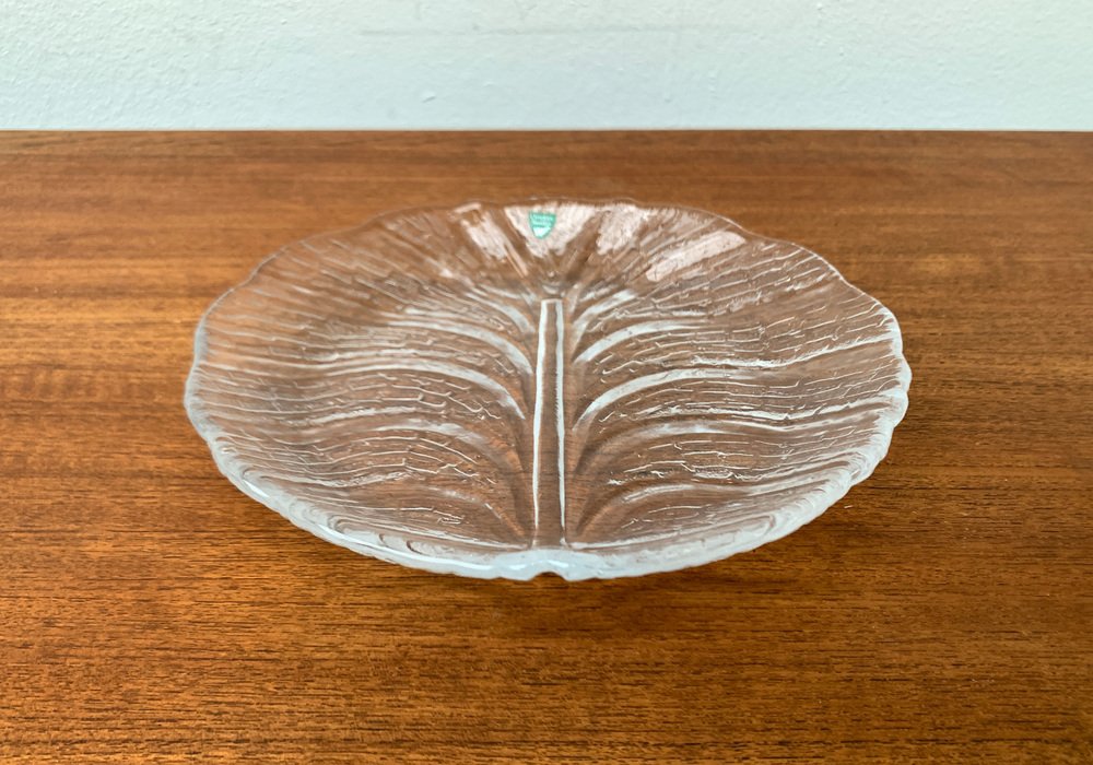 Vintage Swedish Eden Glass Plate from Orrefors, 1970s for sale at Pamono