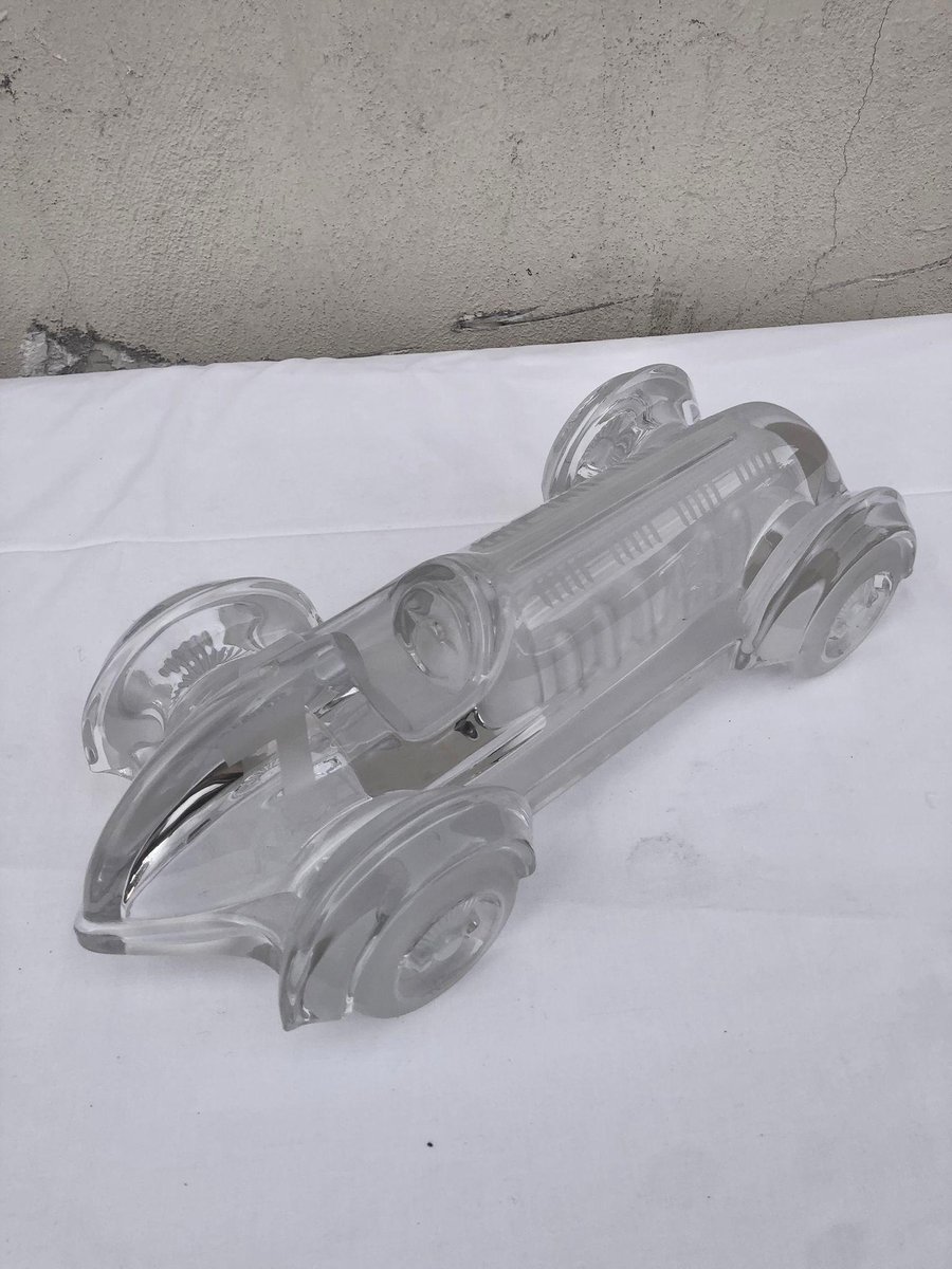 Modernistischer Kristall Rennwagen von Daum, Frankreich, 1987 bei ...