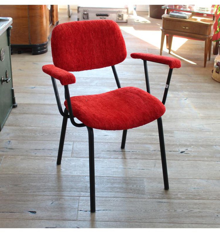 Mid-Century Padded Chair for sale at Pamono