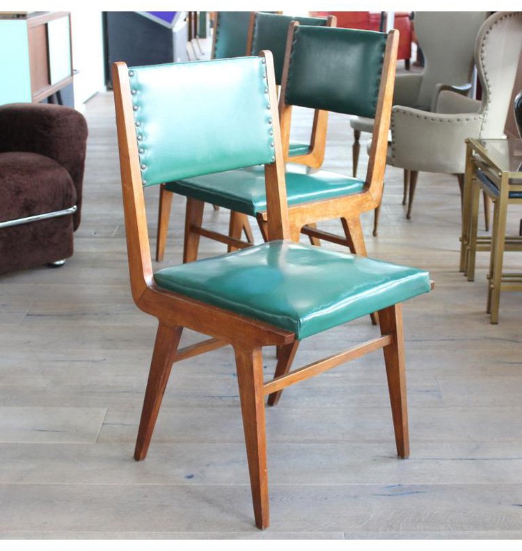 Vintage Side Chairs, 1960, Set of 4 for sale at Pamono