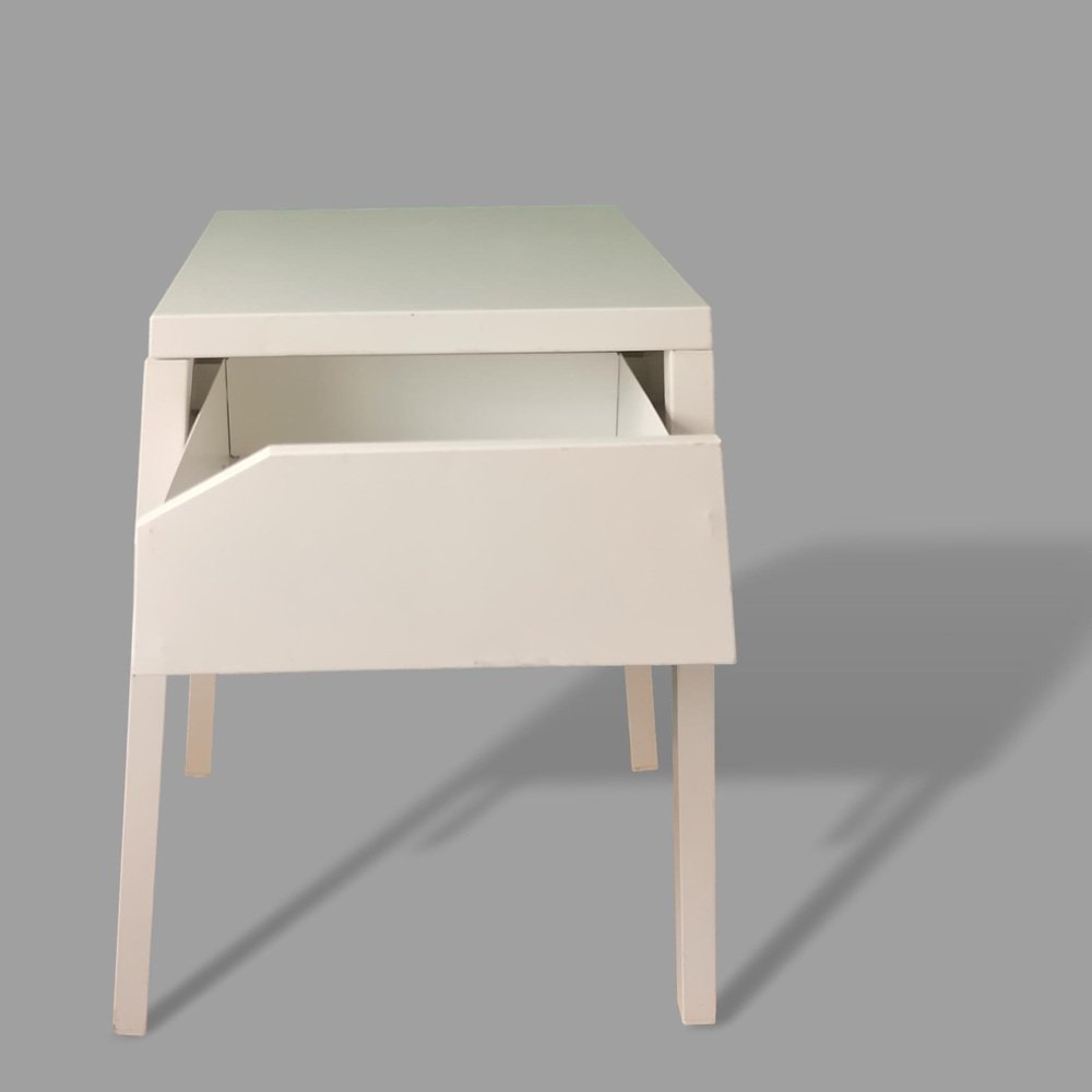 Weißer Selje Nachttisch aus Stahl von Monica Mulder für Ikea, 1960er ...