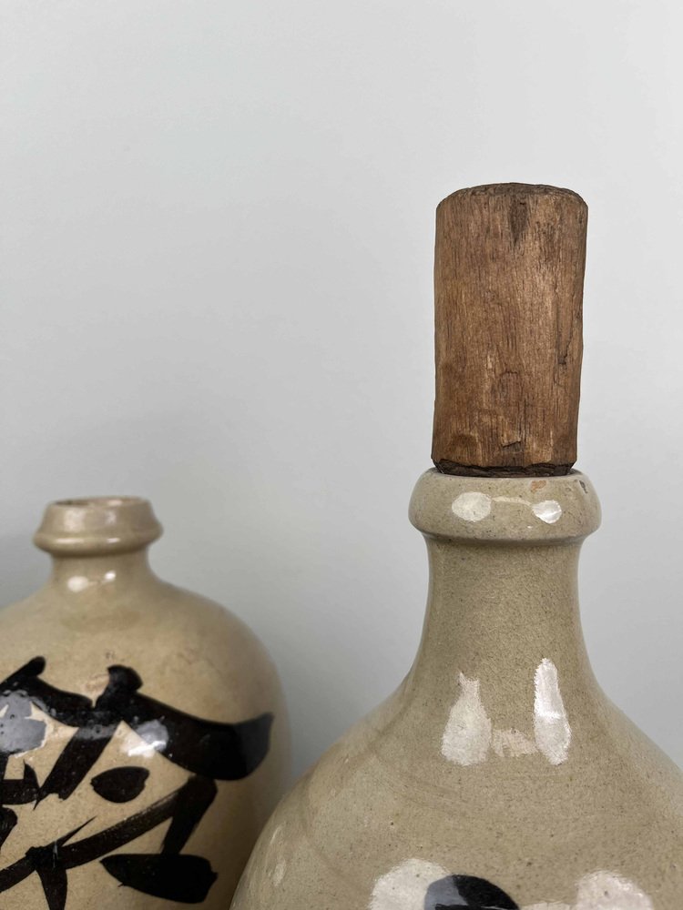 Tokkuri Sake Bottles, 1930s, Set of 2 for sale at Pamono