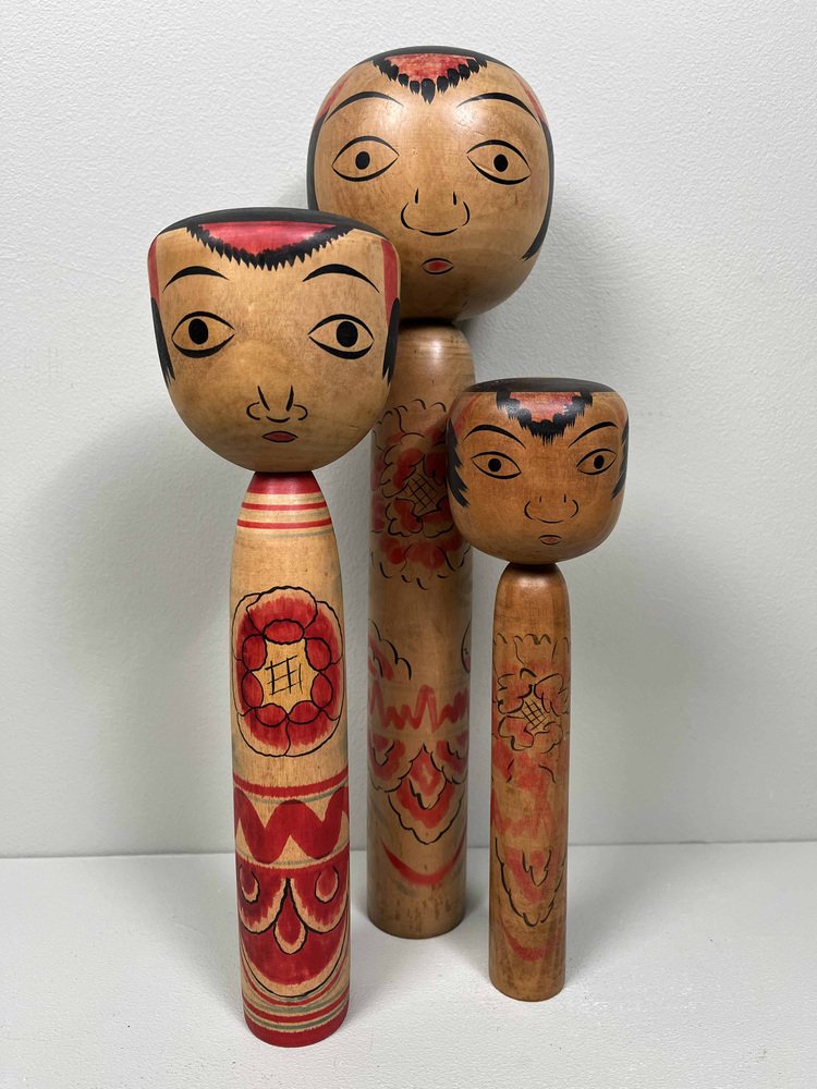 Vintage Nakanosowa Family Dolls, 1960s, Set of 3 for sale at Pamono