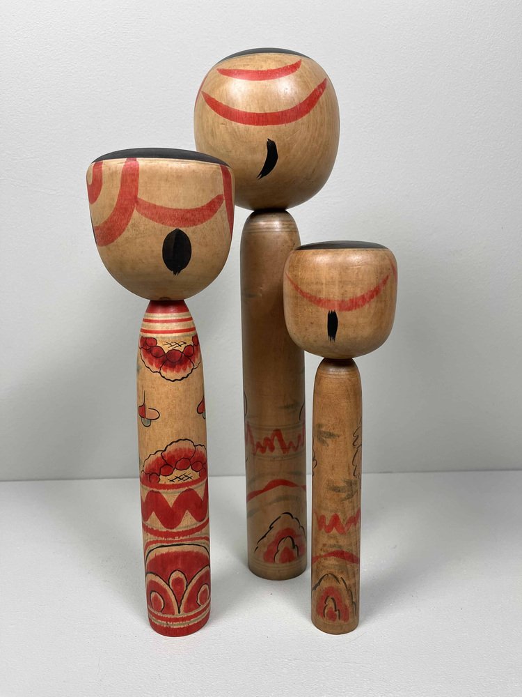 Vintage Nakanosowa Family Dolls, 1960s, Set of 3 for sale at Pamono