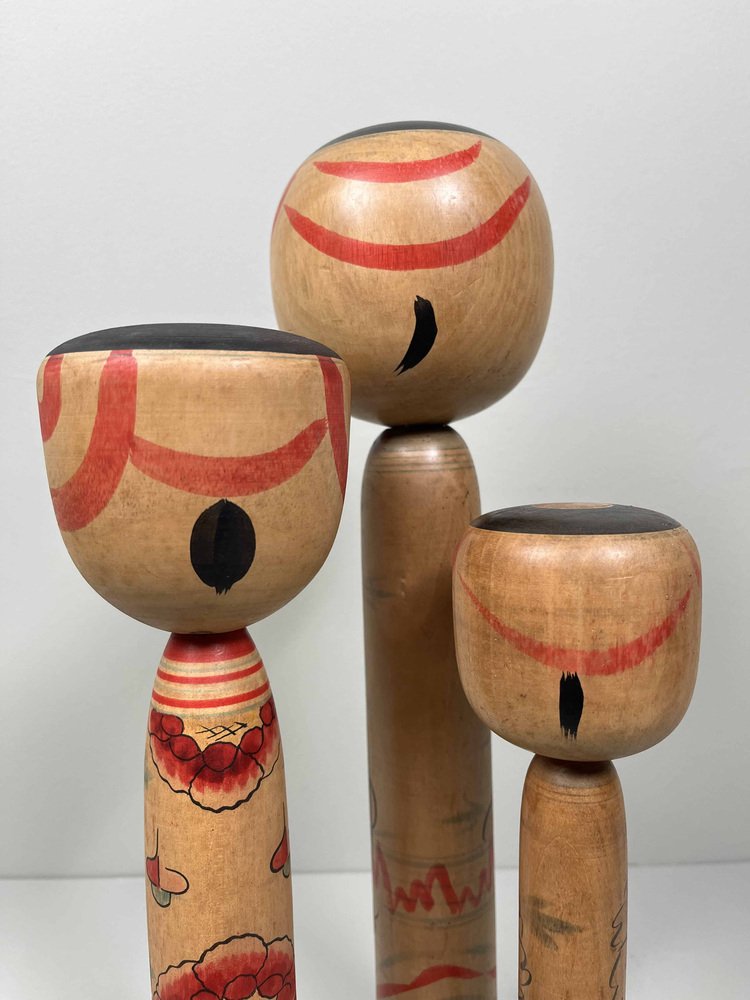 Vintage Nakanosowa Family Dolls, 1960s, Set of 3 for sale at Pamono