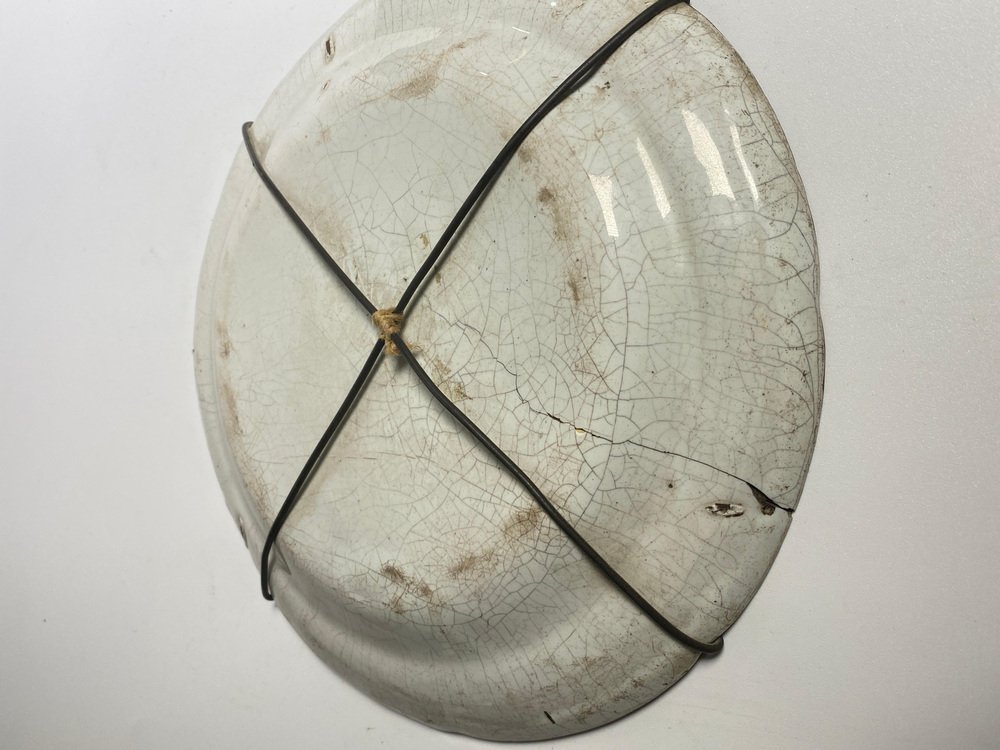 18th Century French Brown and Green Color Faience Flower Plate for sale ...
