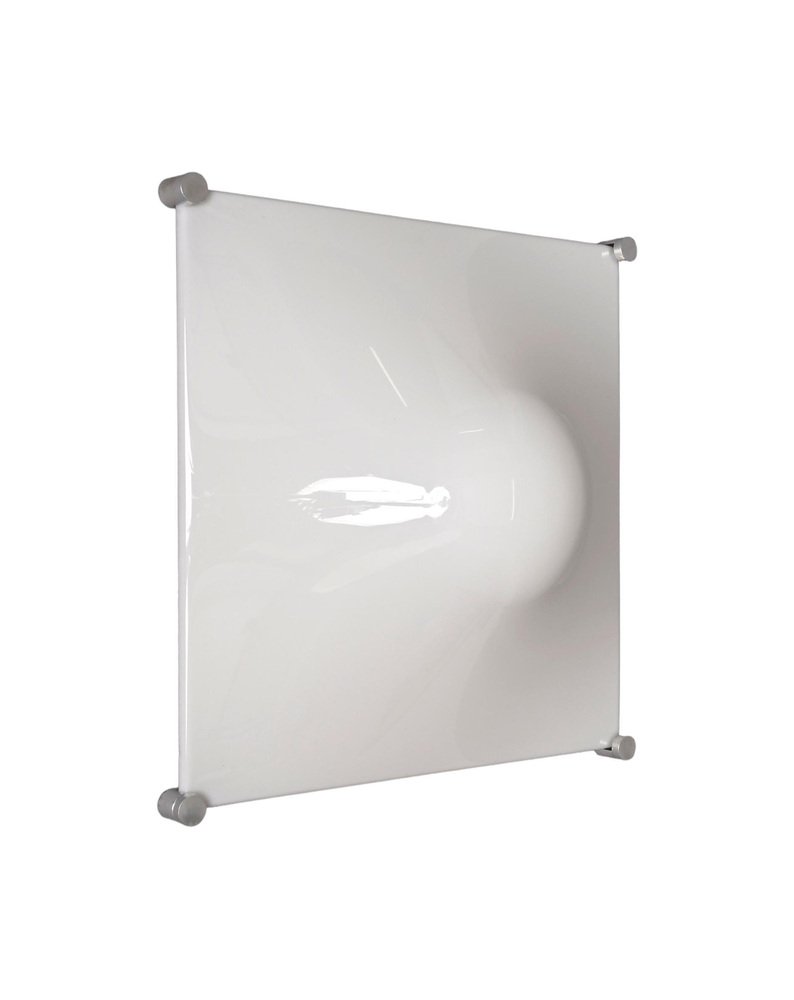 Bolla Lamp in White Acrylic Glass by Elio Martinelli for Martinelli ...