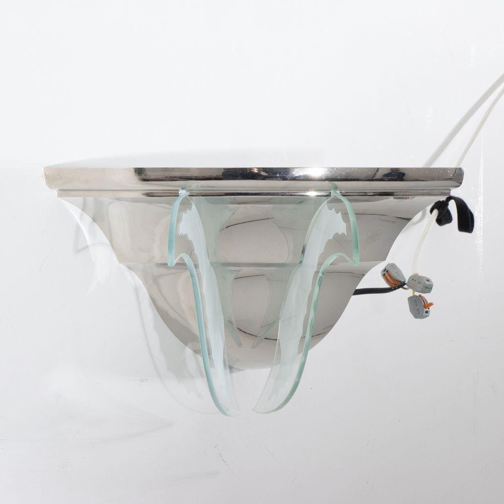 Französische Eck-Wandlampen von Sue & Mare, 1930, 4er Set bei Pamono kaufen