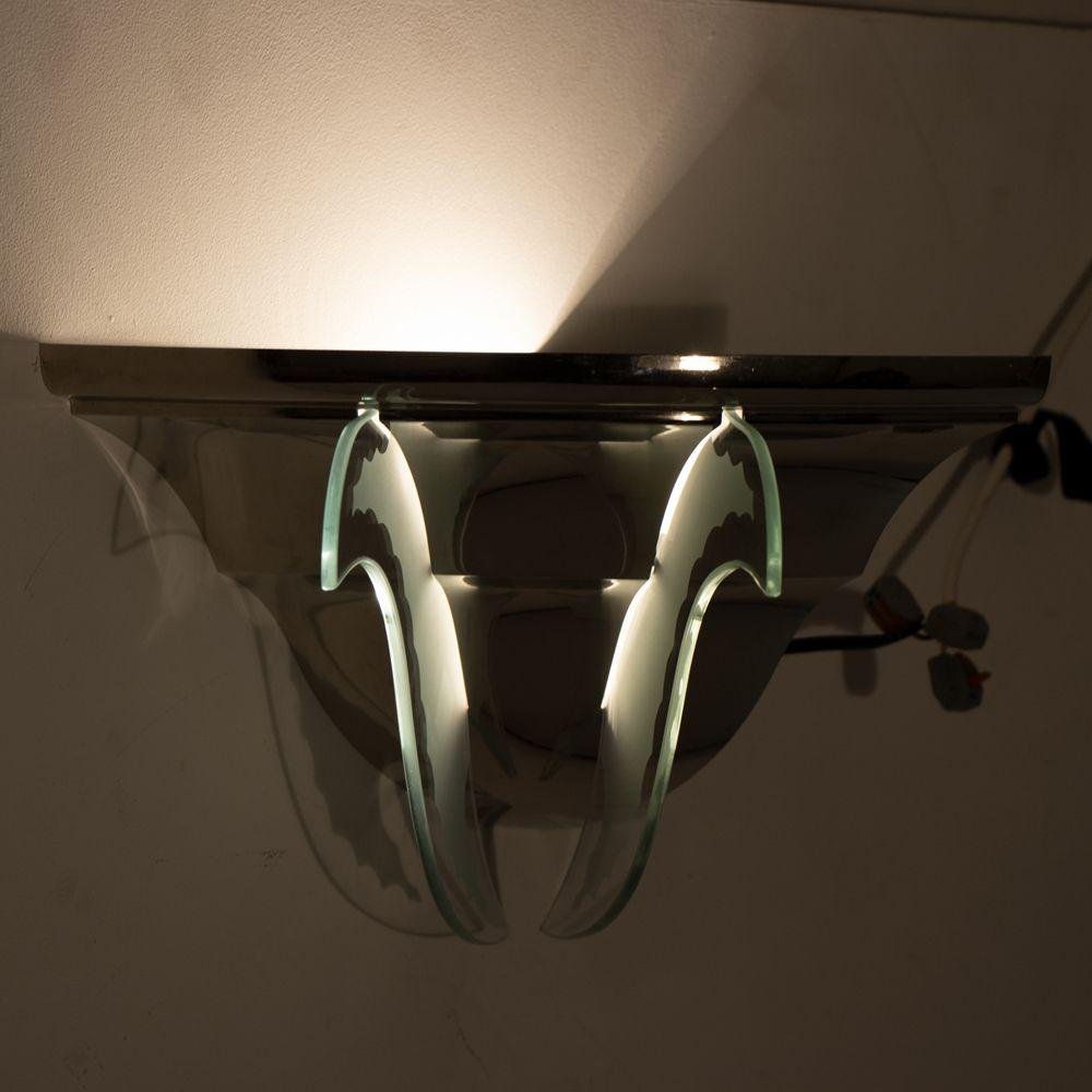 Französische Eck-Wandlampen von Sue & Mare, 1930, 4er Set bei Pamono kaufen