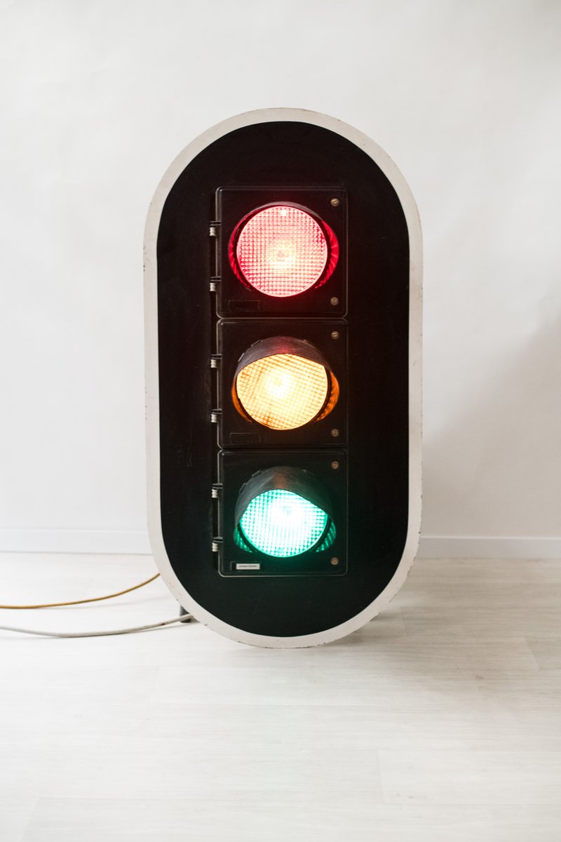 Dutch Traffic Wall Light, 1970s for sale at Pamono