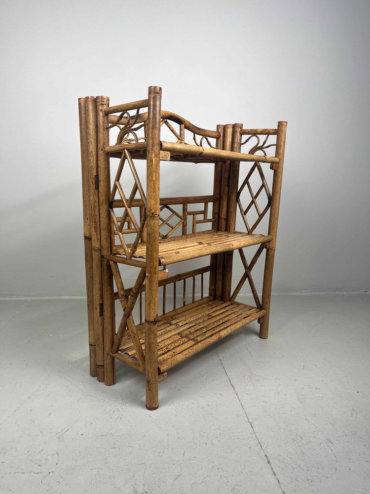 Foldable Bamboo Rack, 1970s for sale at Pamono