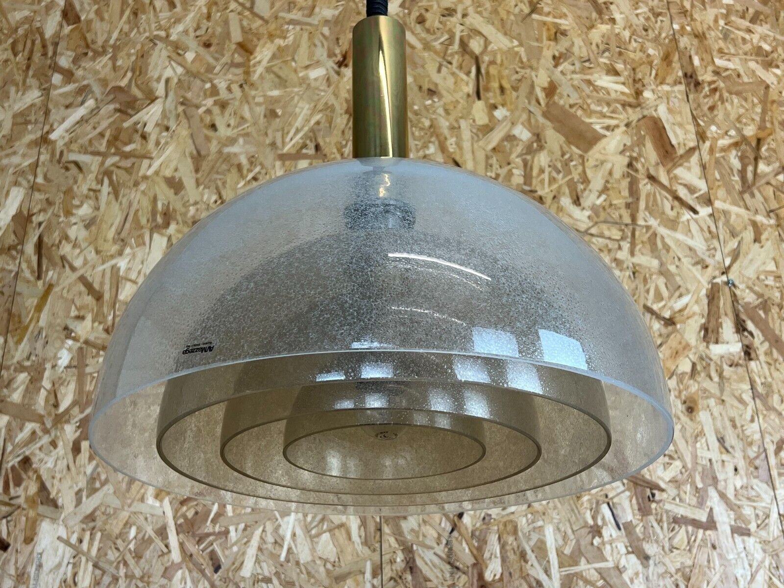 Mid-Century Pulegoso Deckenlampe aus Glas von Carlo Nason für Mazzega ...