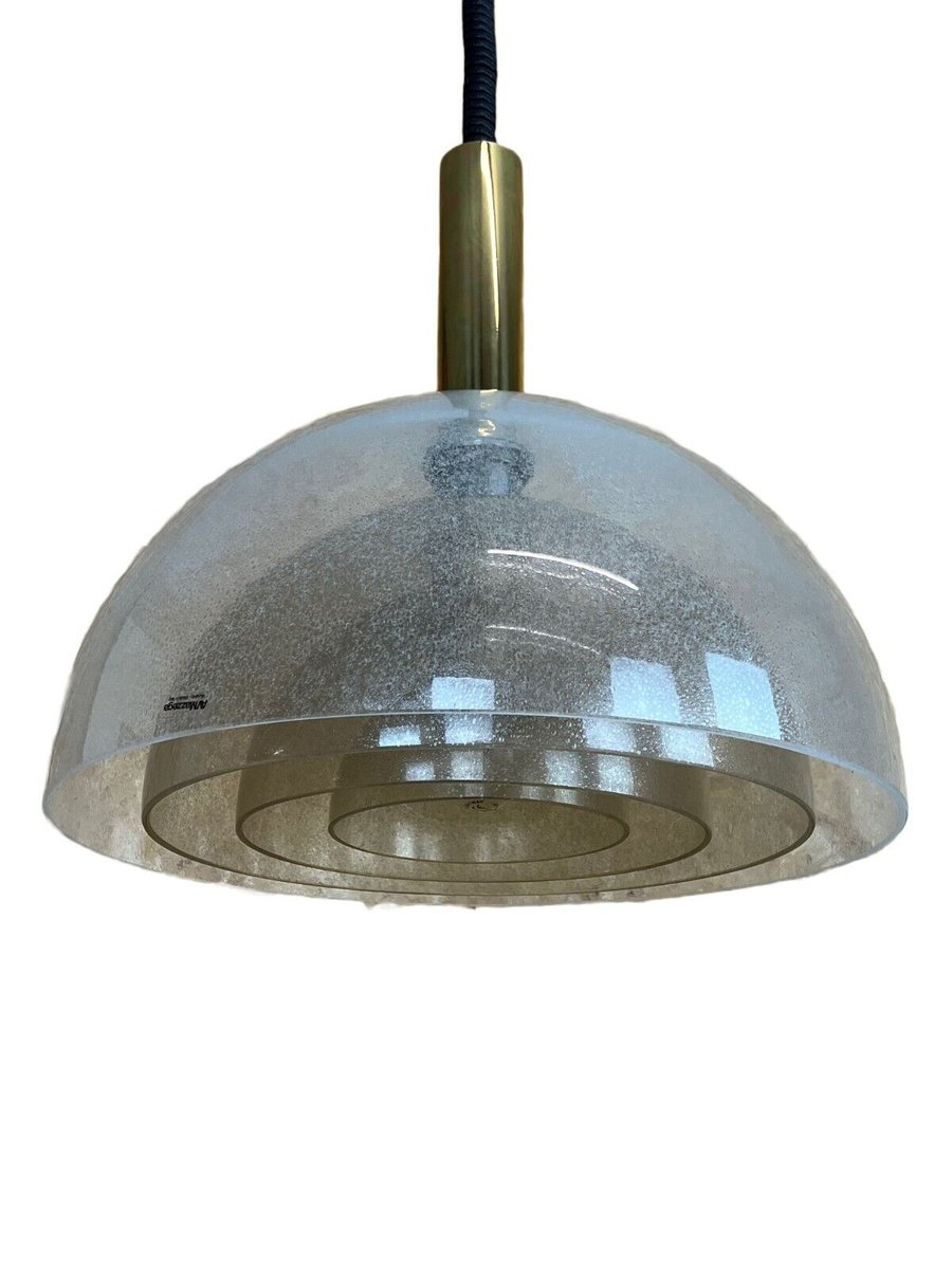 Mid-Century Pulegoso Deckenlampe aus Glas von Carlo Nason für Mazzega ...