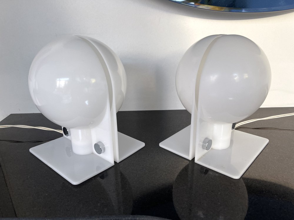 Lampade Sirio di Brazzoni per Guzzini, Italia, anni '70, set di 2 in ...