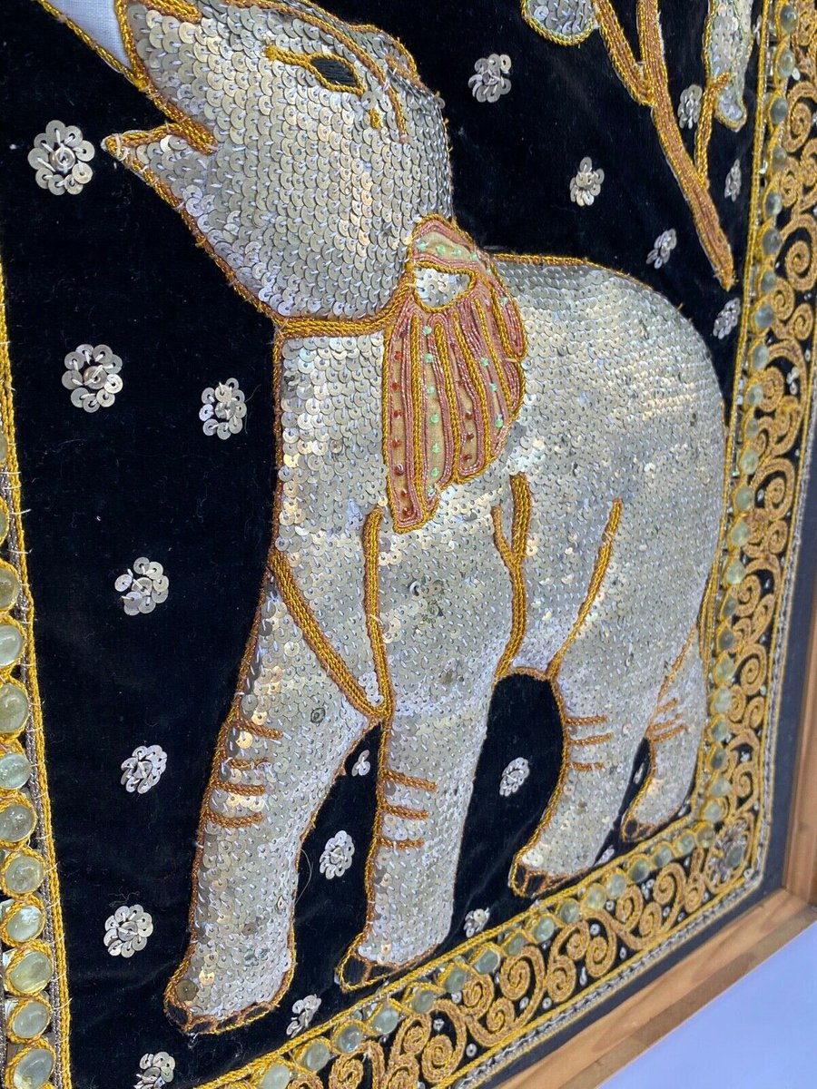 20th Century Indian Fabric Panel for sale at Pamono