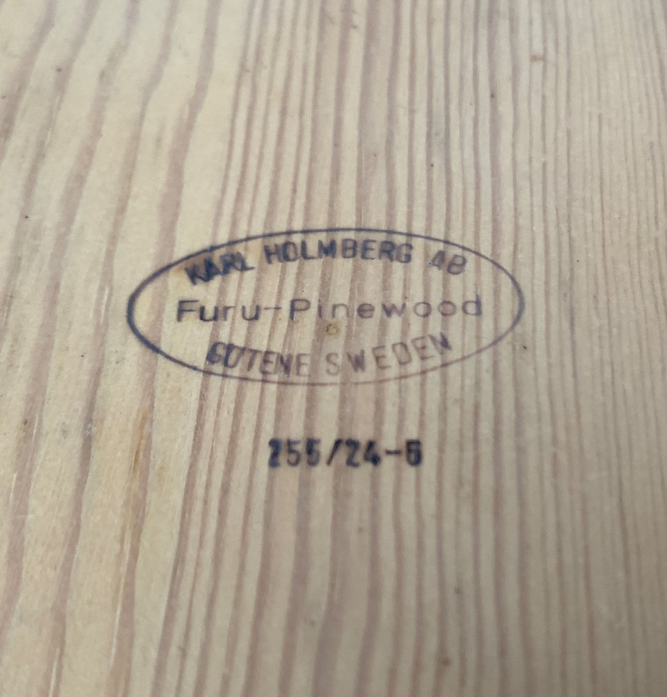 Mid-Century Schale aus Kiefernholz von Karl Holmberg AB, Schweden bei ...