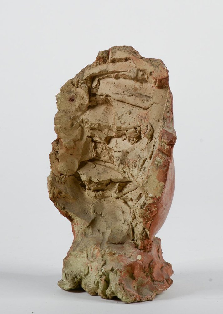Italian Face Sculpture in Terracotta, 1900s for sale at Pamono