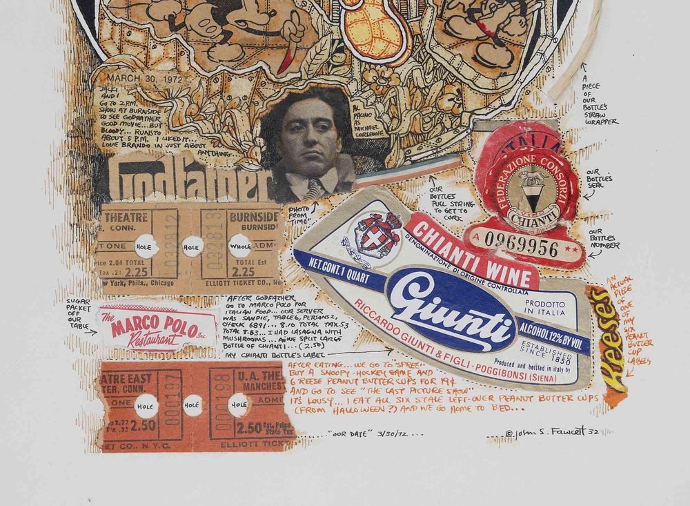 John S. Fawcett, Mickey Mouse, 1972, Collage on Paper for sale at Pamono