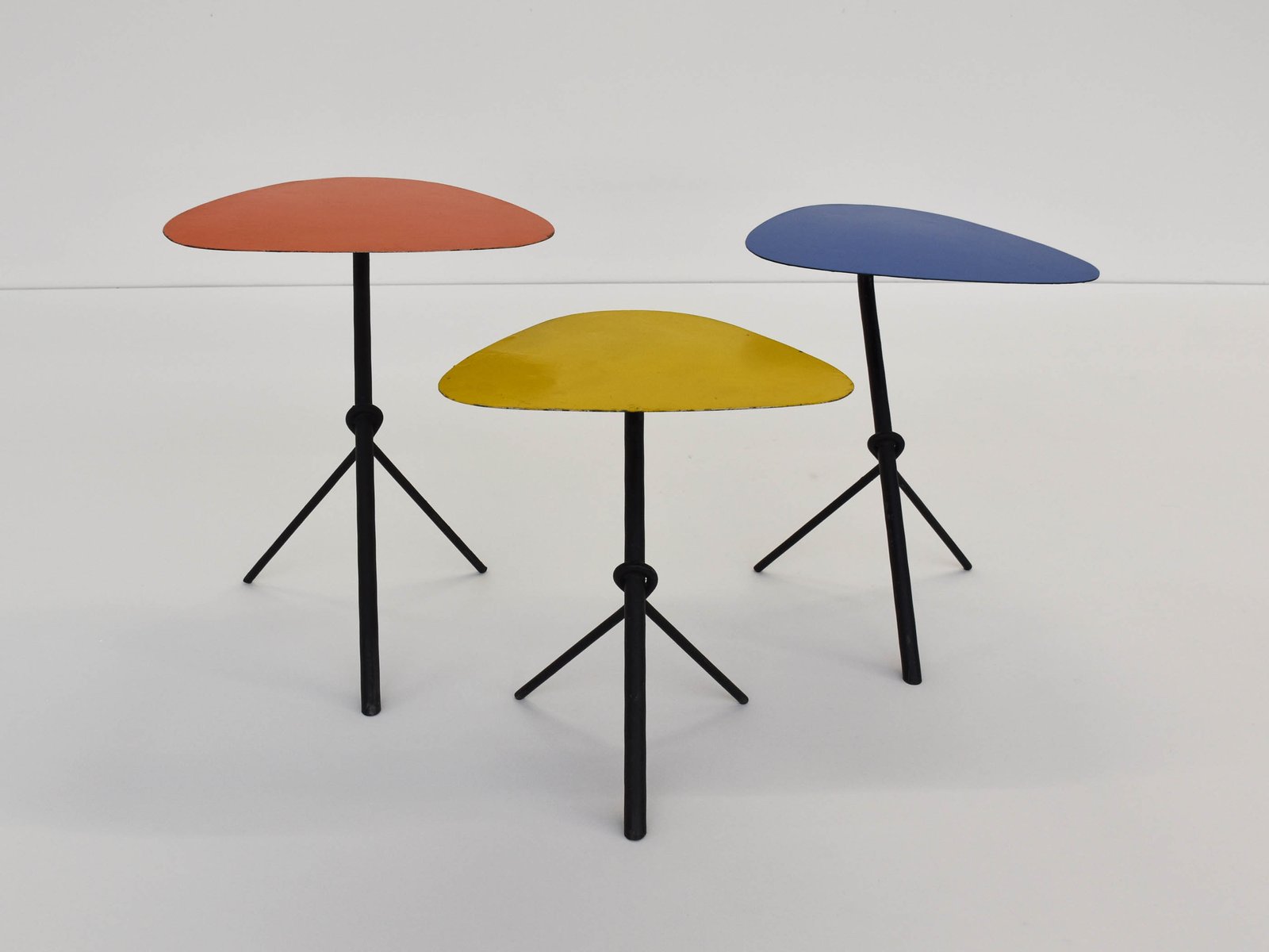 French Knot Nesting Tables by Michel Buffet, 1958, Set of 3 for sale at ...