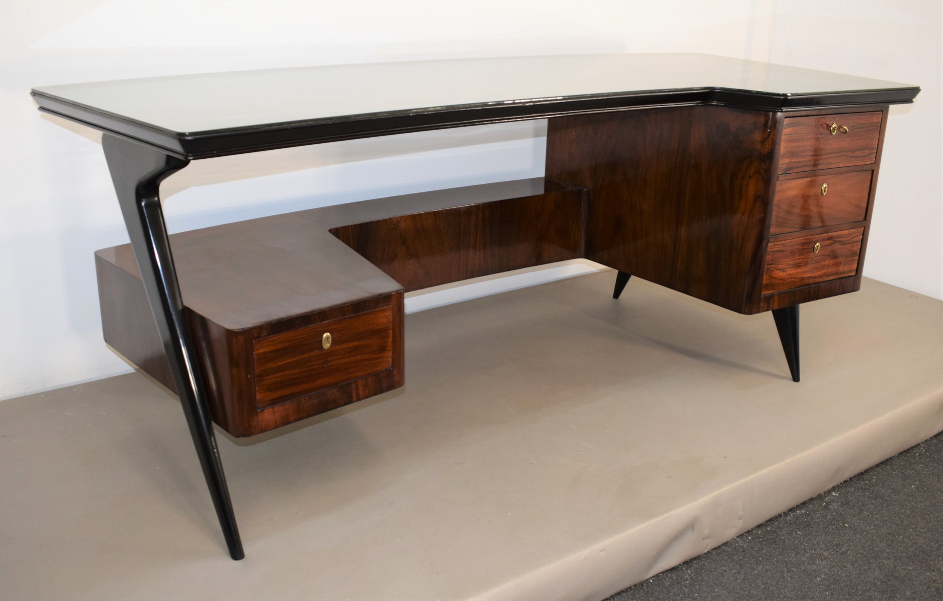 Boomerang Writing Desk, Italy, 1950s for sale at Pamono