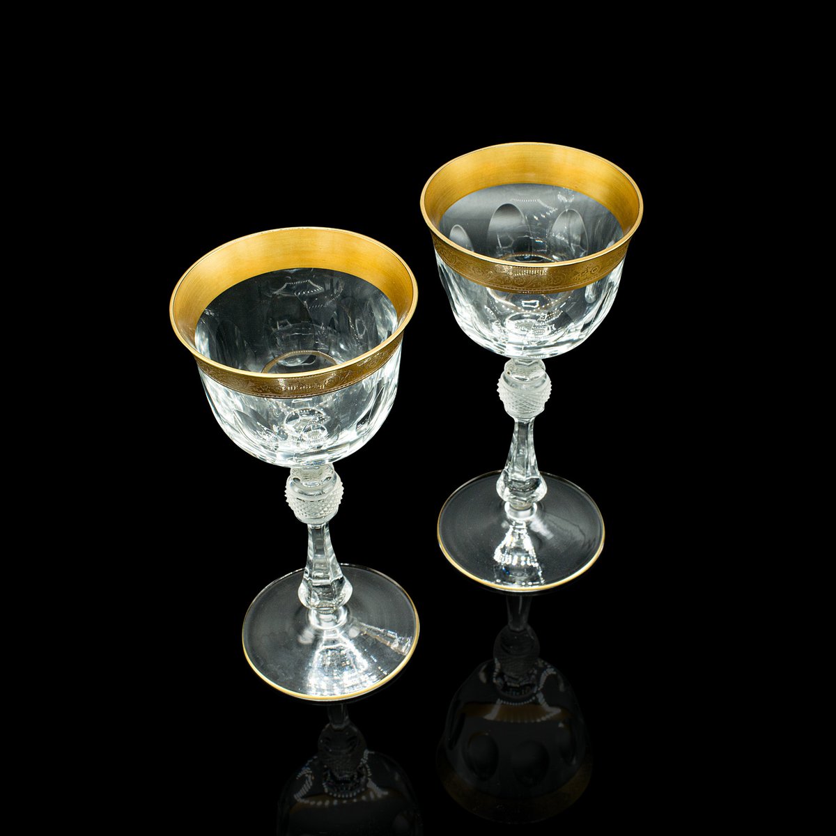 Art Deco French Celebratory Port Glasses, 1920s, Set of 2 for sale at ...