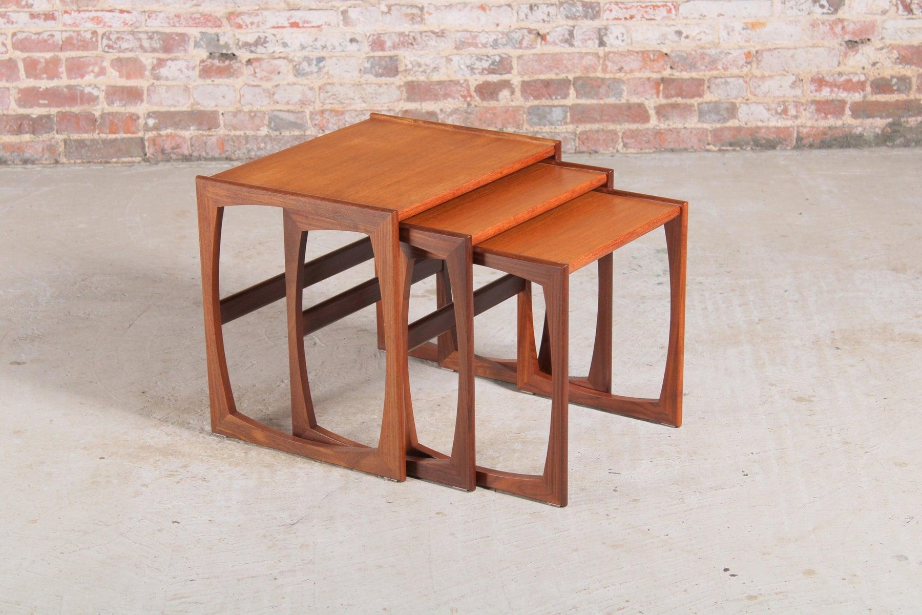 Mid-Century Teak Nesting Tables from G-Plan, 1960s, Set of 3 for sale ...