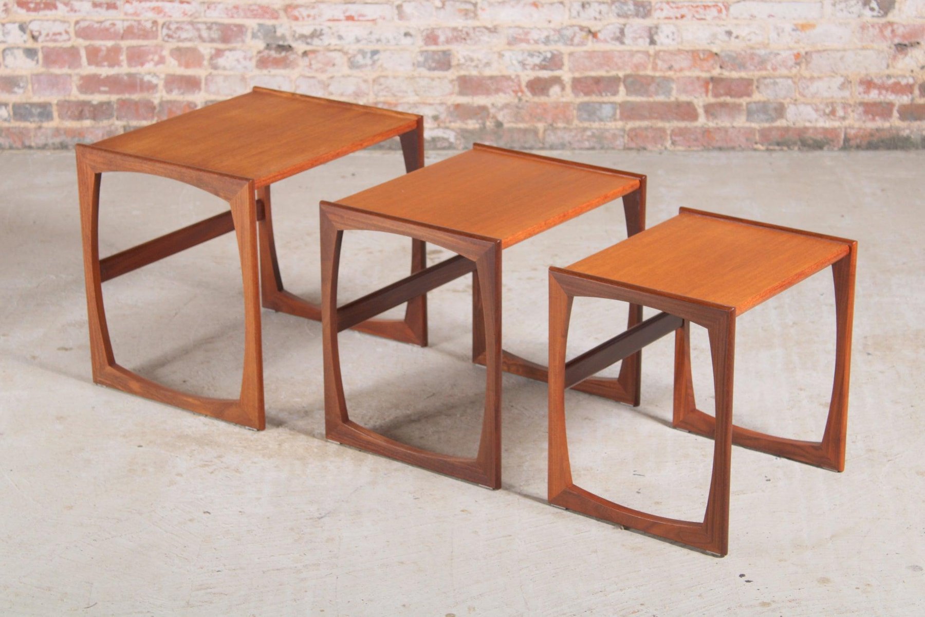 Mid-Century Teak Nesting Tables from G-Plan, 1960s, Set of 3 for sale ...