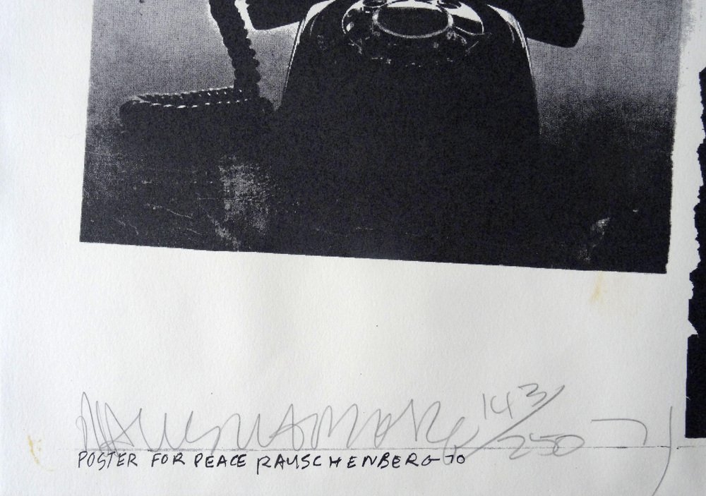 Poster for Peace, 1970, Color Screen Print for sale at Pamono