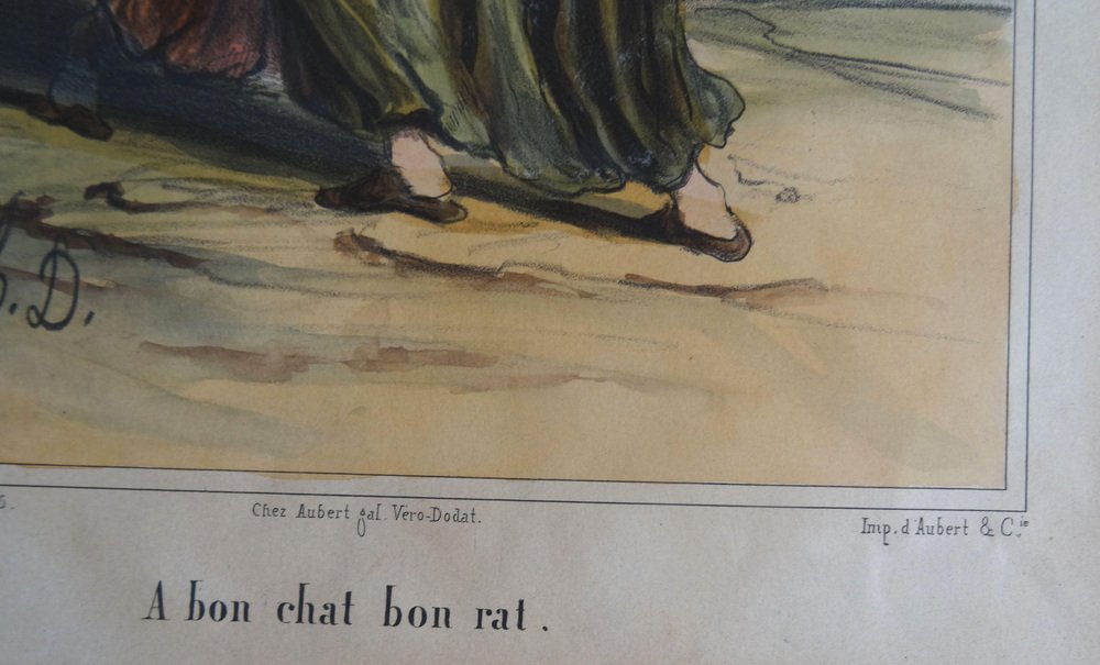 A Bon Chat Bon Rat, 1950, Lithograph on Paper for sale at Pamono