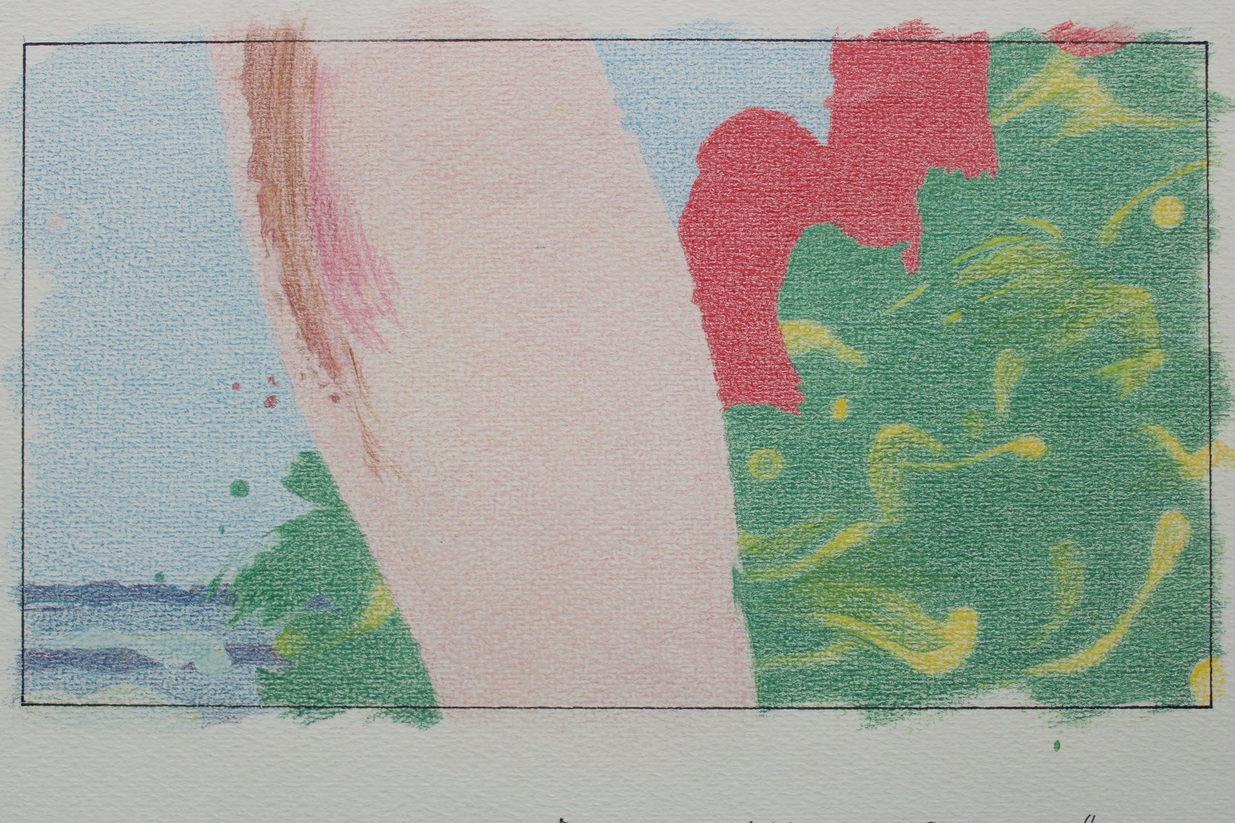 Ivan Chuikov, Frammento di profilo rosso, 1982, pastello su carta in ...