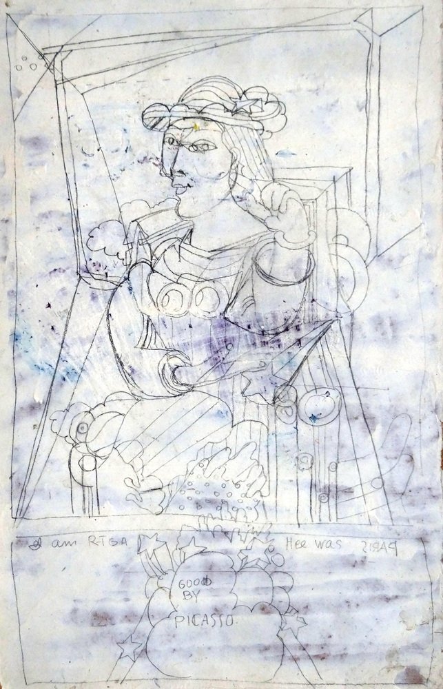 Vladimir Glushenkov, Goodbye Picasso, Lápiz sobre cartón, 1998 en venta ...