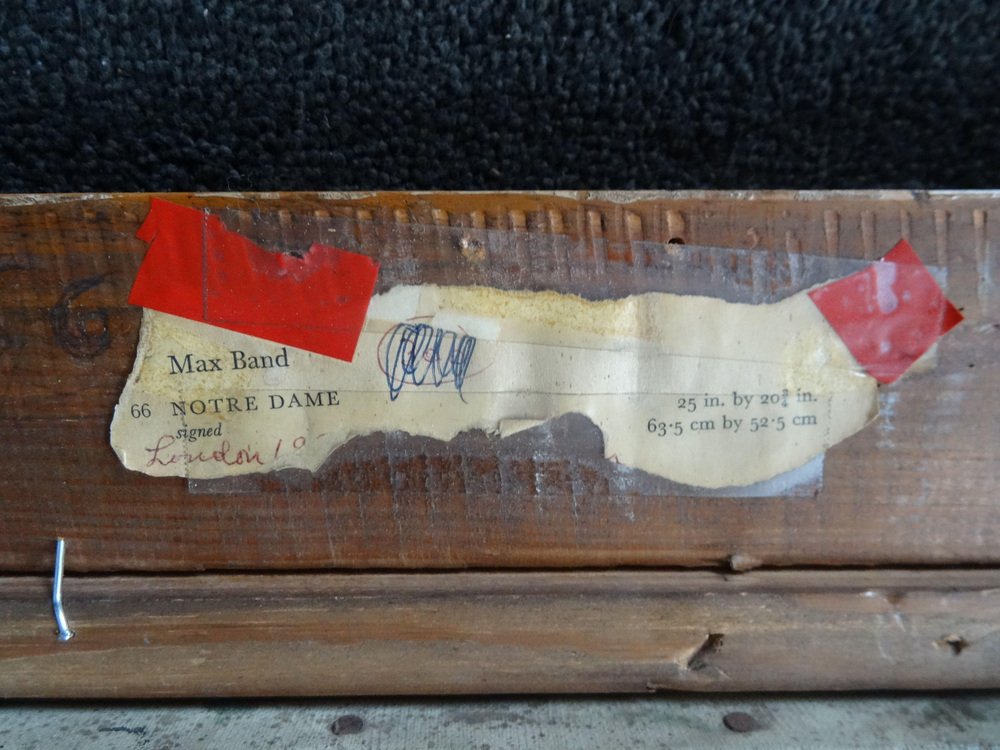 Max Band, Notre Dame of Paris, Oil on Canvas for sale at Pamono