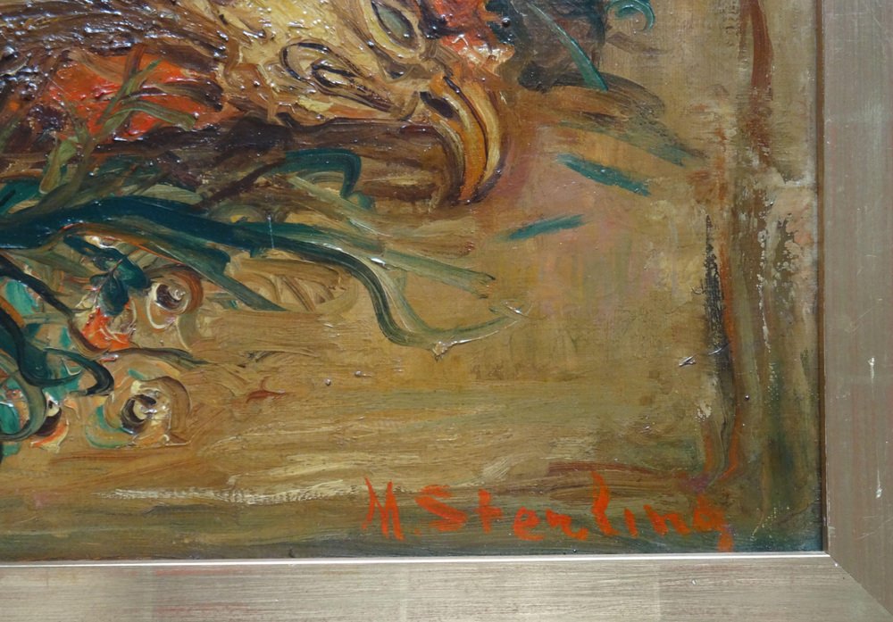 Marc Sterling, Stillleben mit Huhn, Öl auf Leinwand, 20. Jh bei Pamono ...