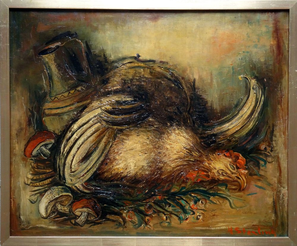Marc Sterling, Stillleben mit Huhn, Öl auf Leinwand, 20. Jh bei Pamono ...