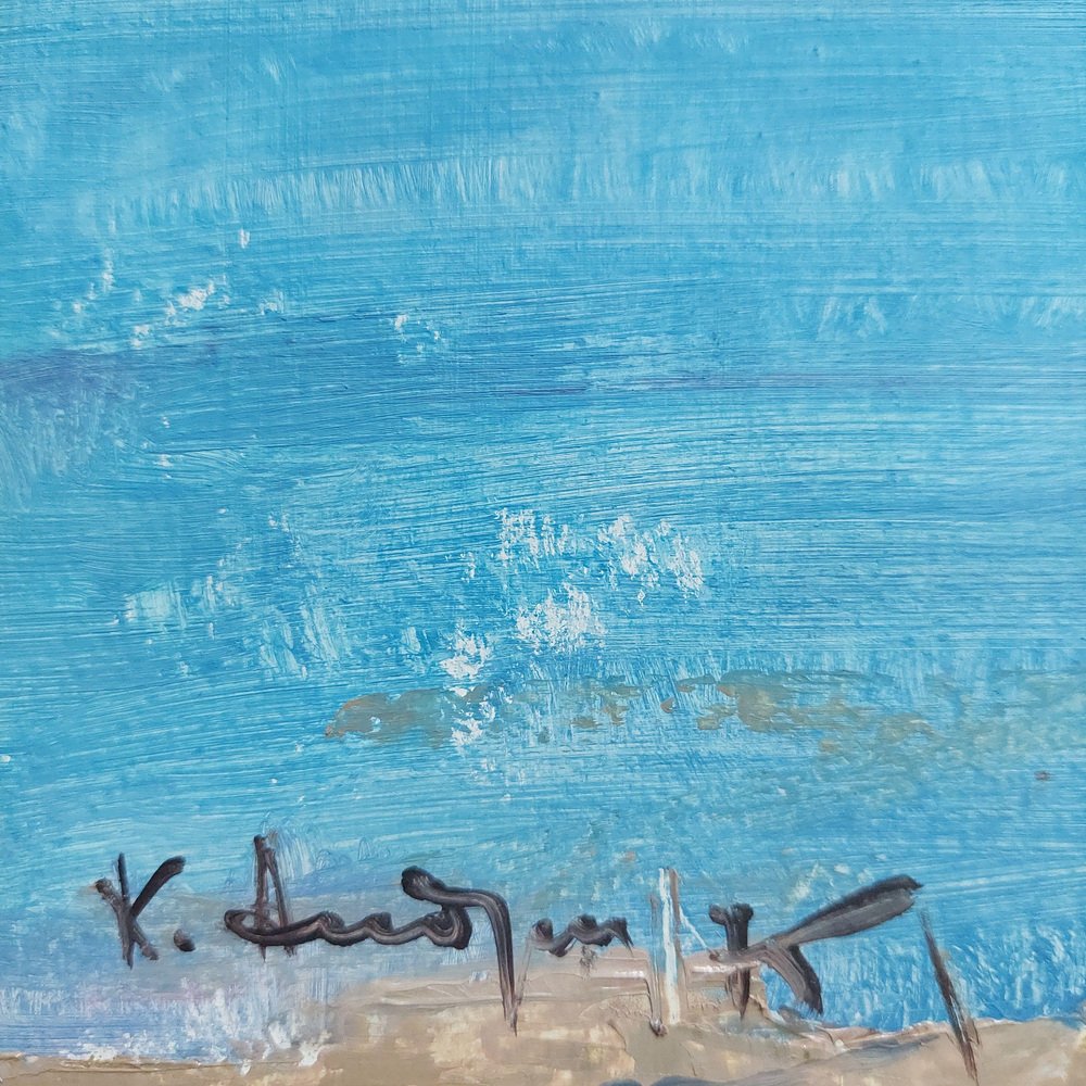 Andrejevs Konstantins, Boote an der Küste, 1975, Öl auf Karton bei ...